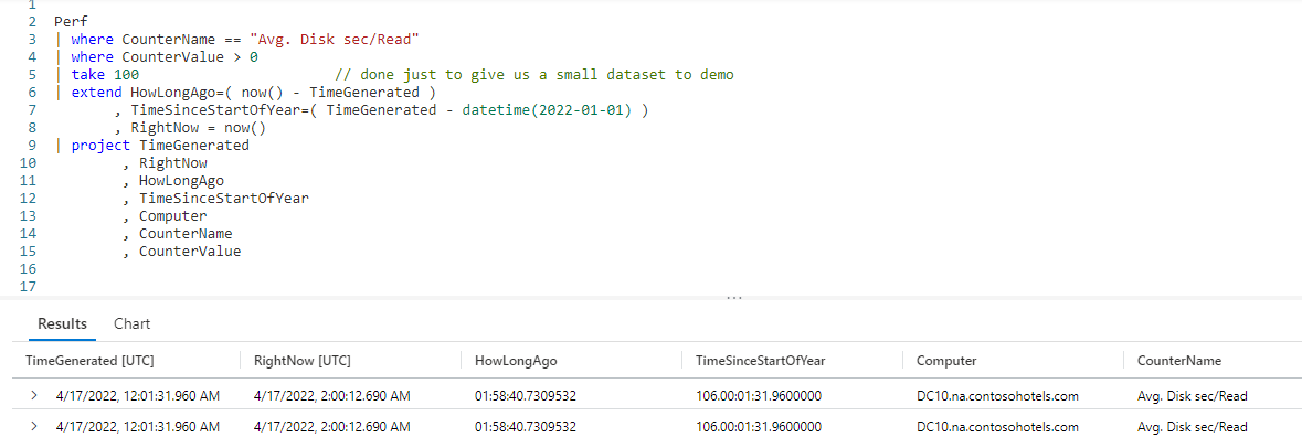 Fun With KQL – DateTime Arithmetic – Arcane Code